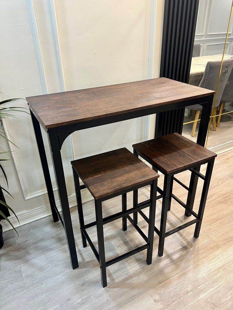 SSF HIGH BAR TABLE SET (1+2), Furniture & Home Living, Furniture ...