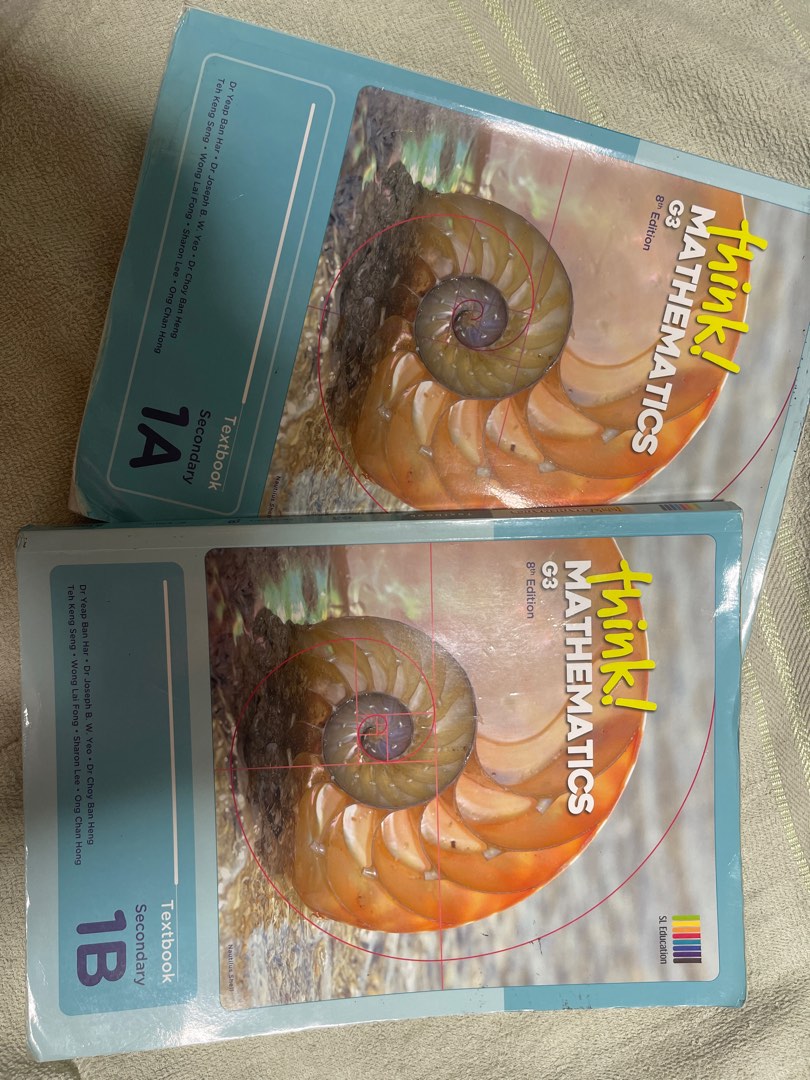 Think! Mathematics G3 Textbook sec 1A and 1B(set), Hobbies & Toys ...