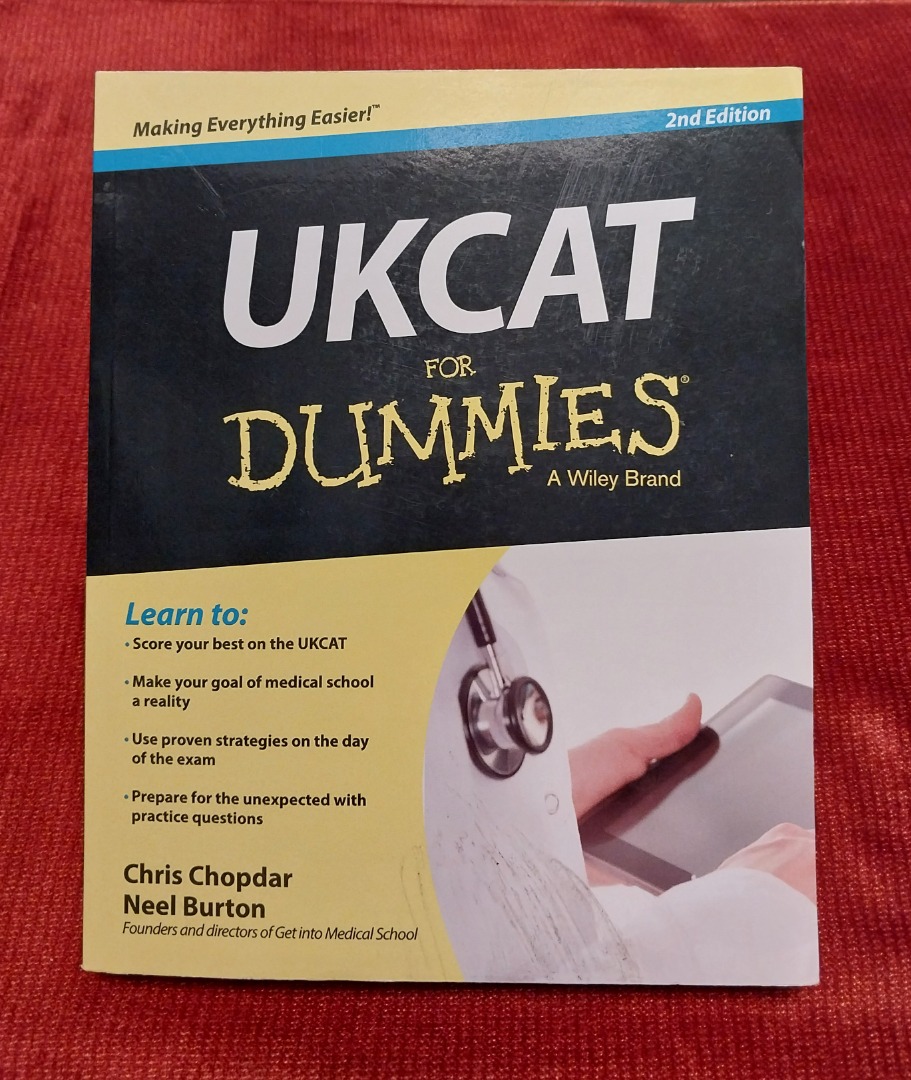 UKCAT For Dummies by Chris Chopdar & Neel Burton (2nd Edition), Hobbies ...