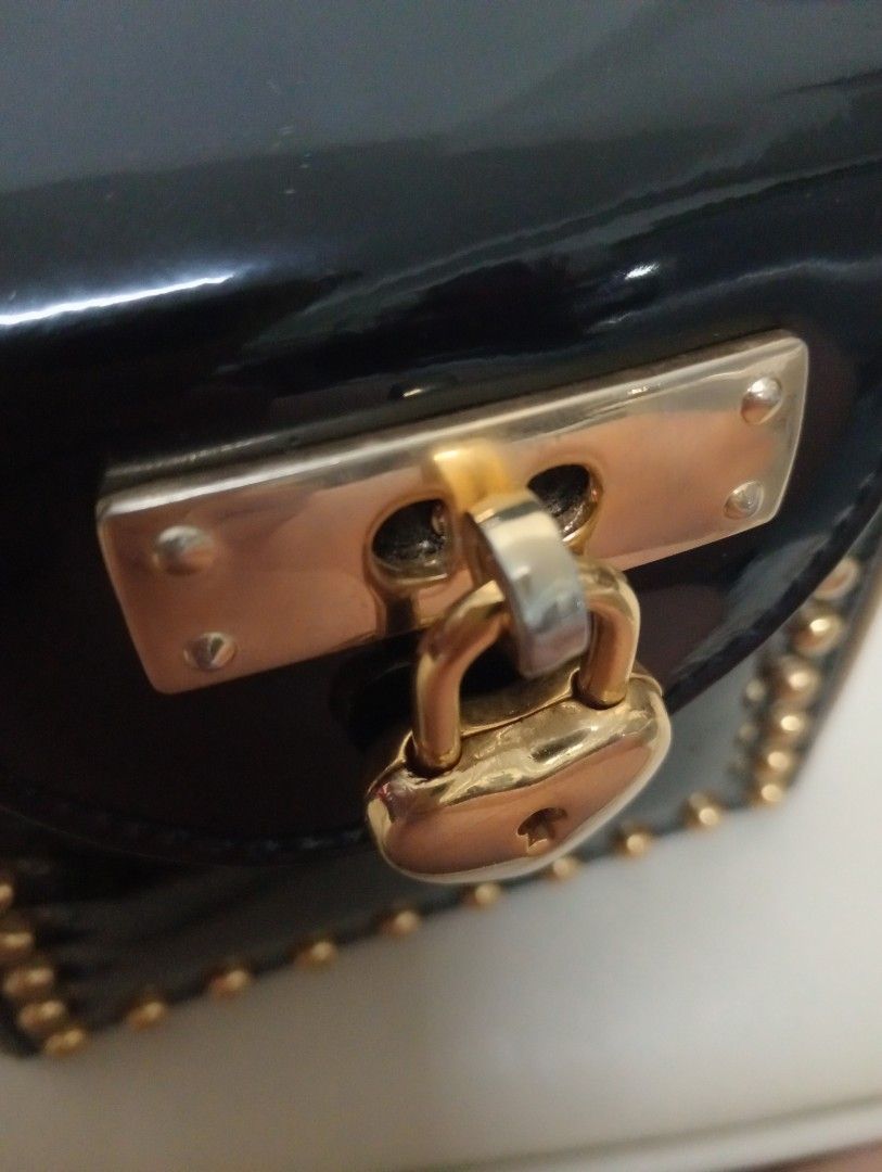 🇯🇵 UNIQUE RARE EVENING SMALL STRUCTURED BOX TYPE 2 - WAY HANDBAG SLING ...