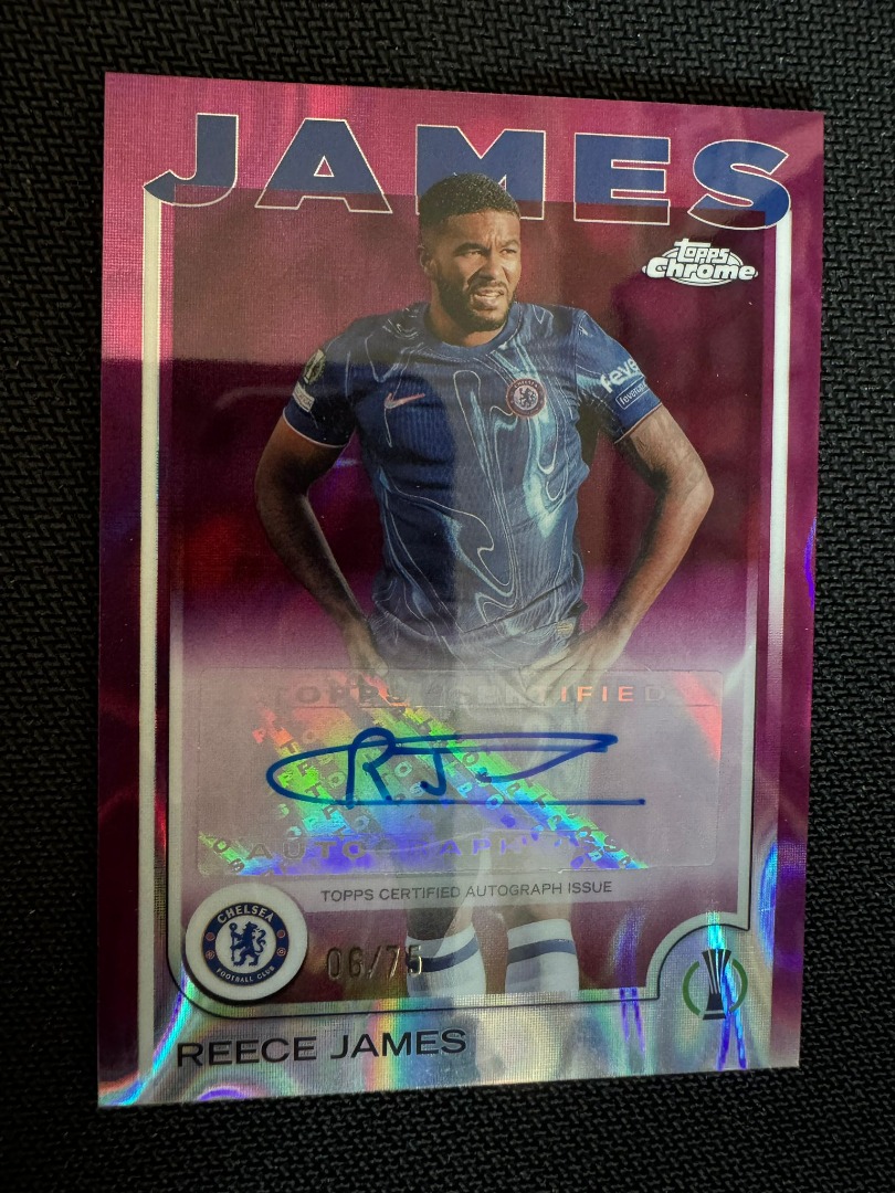 2024 Topps Soccer Card Chrome UEFA Club Competitions Reece James ...
