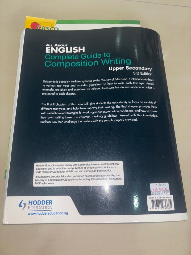 All About English Complete Guide to Composition Writing, Hobbies & Toys, Books & Magazines ...
