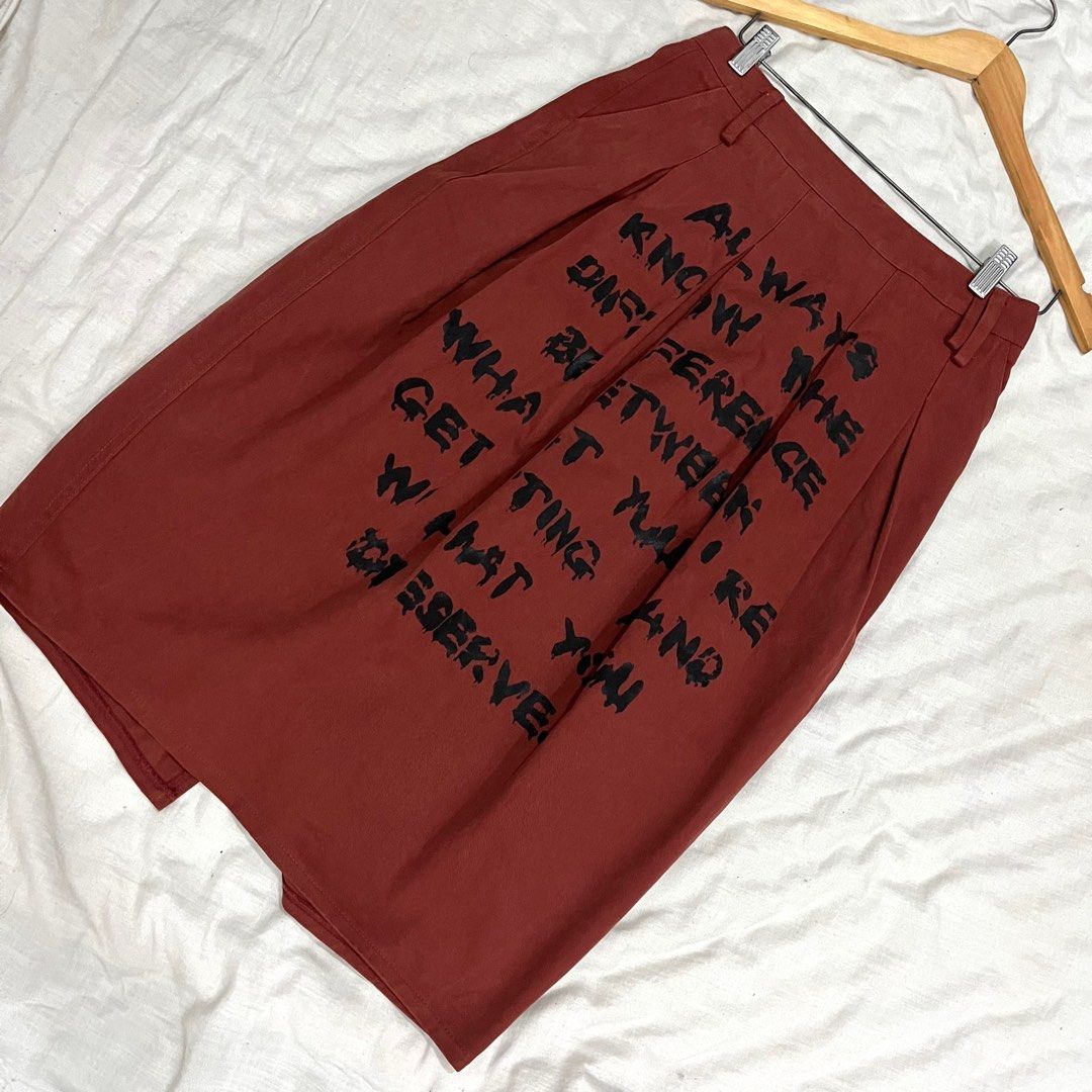 “Always Know The Difference Between What Youre Getting And What You Deserve” Statement Skirt by ...