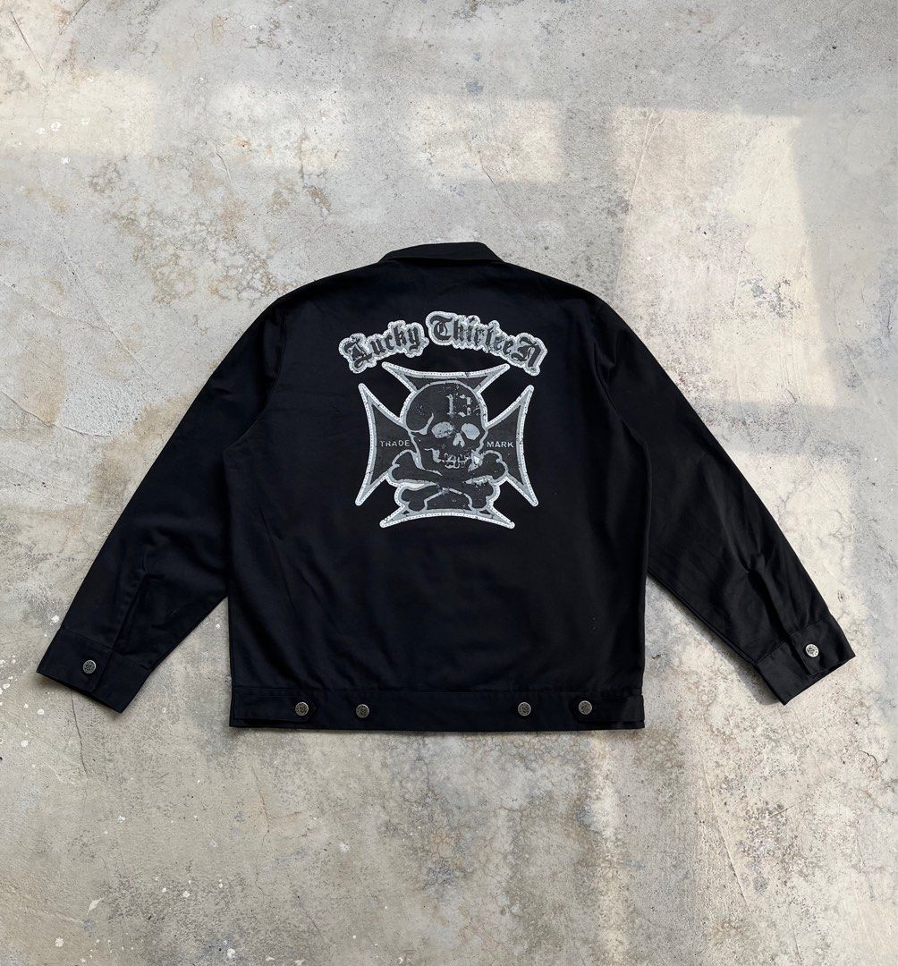 BOXY LUCKY 13 HOT ROD WEST COAST CHOPPER HARRINGTON EISENHOWER BLOUSON ...