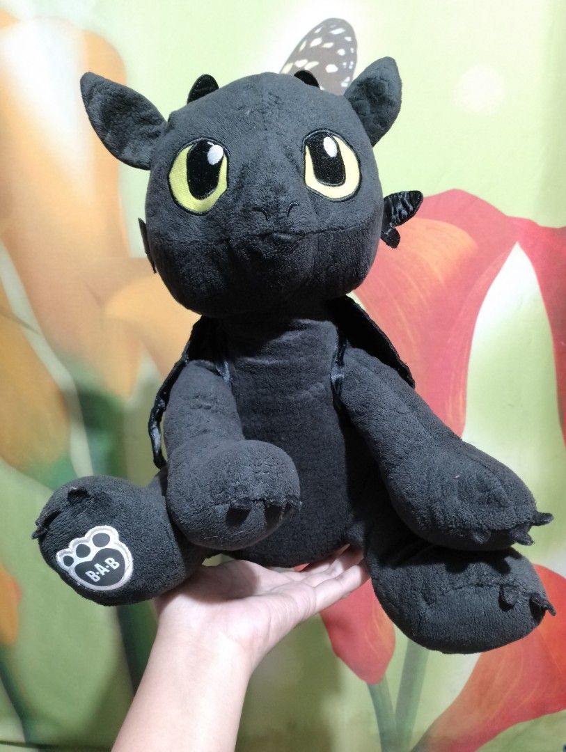 Build A Bear 2014 DreamWorks How to train your dragon Toothless Plush ...