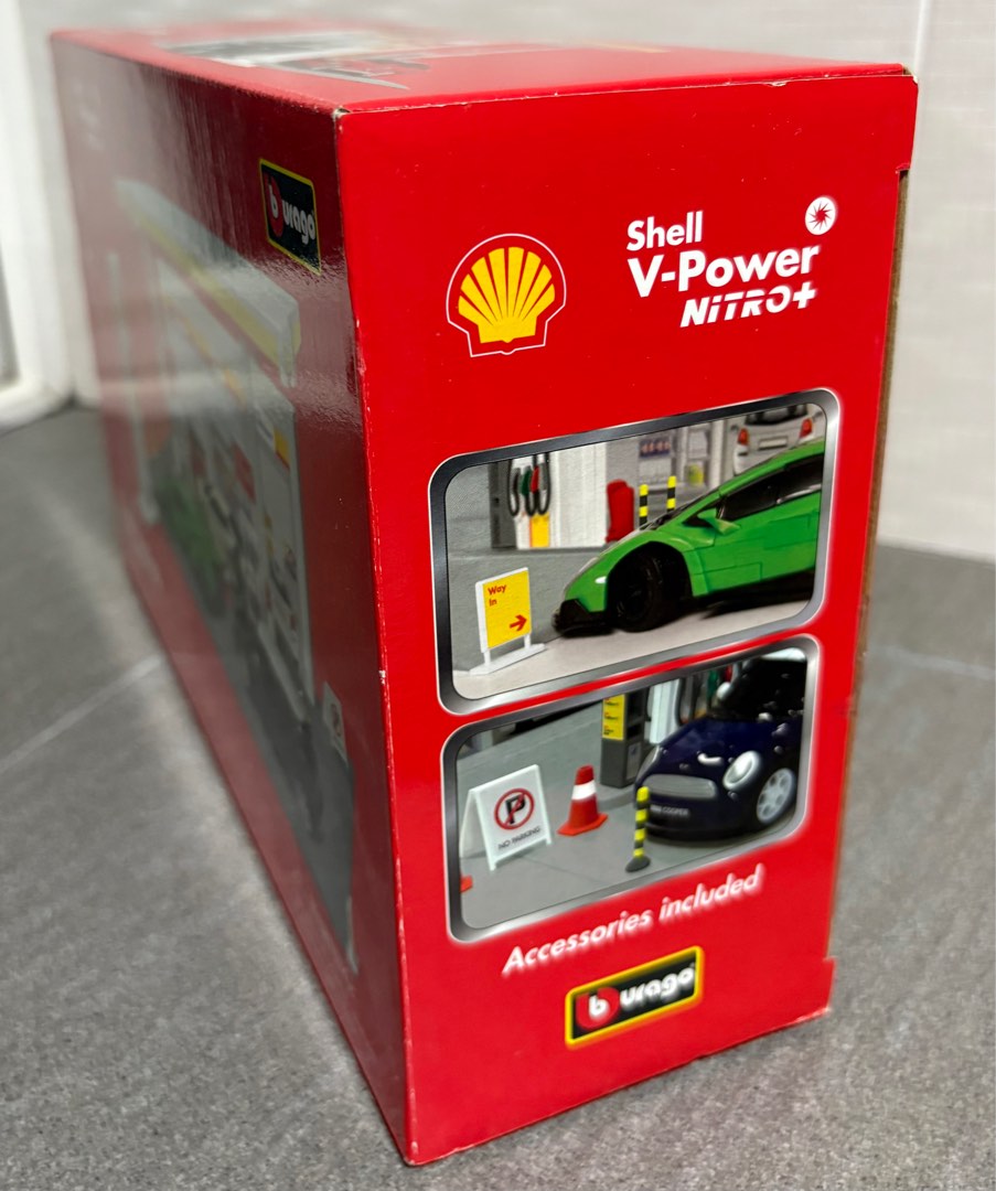 Burago Shell V-Power Nitro+ Shell Station Model Kit, Hobbies & Toys ...