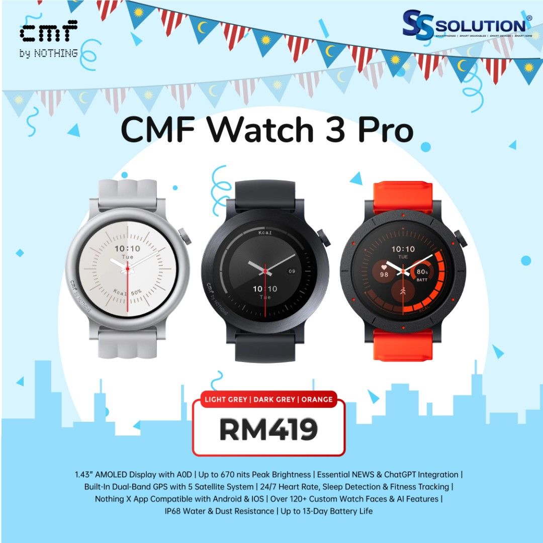 CMF Watch 3 Pro, Men's Fashion, Watches & Accessories, Watches on Carousell