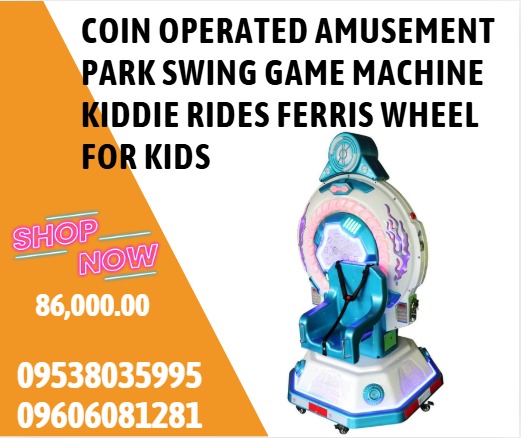 Coin Operated Amusement Park Swing Game Machine Kiddie Rides Ferris ...