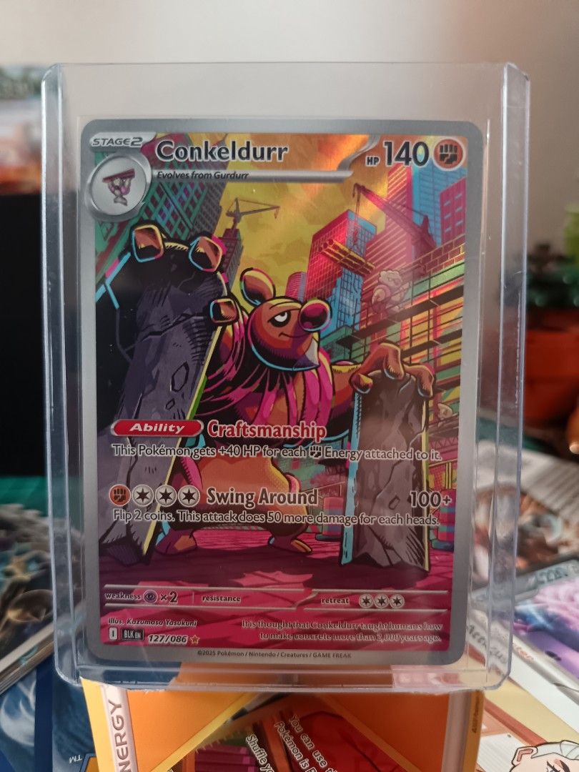 Conkeldurr IR Pokemon Card, Hobbies & Toys, Toys & Games on Carousell