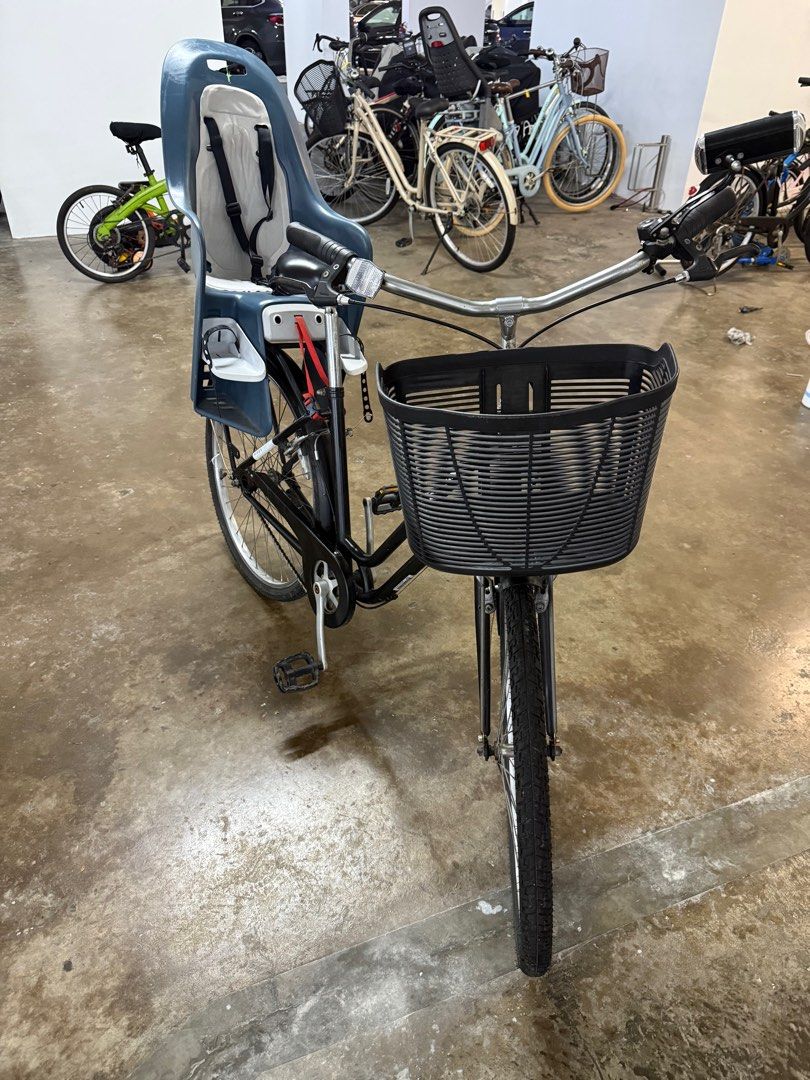 Decathlon Elops 100 City Adult Bike with Child Seat, Sports Equipment ...