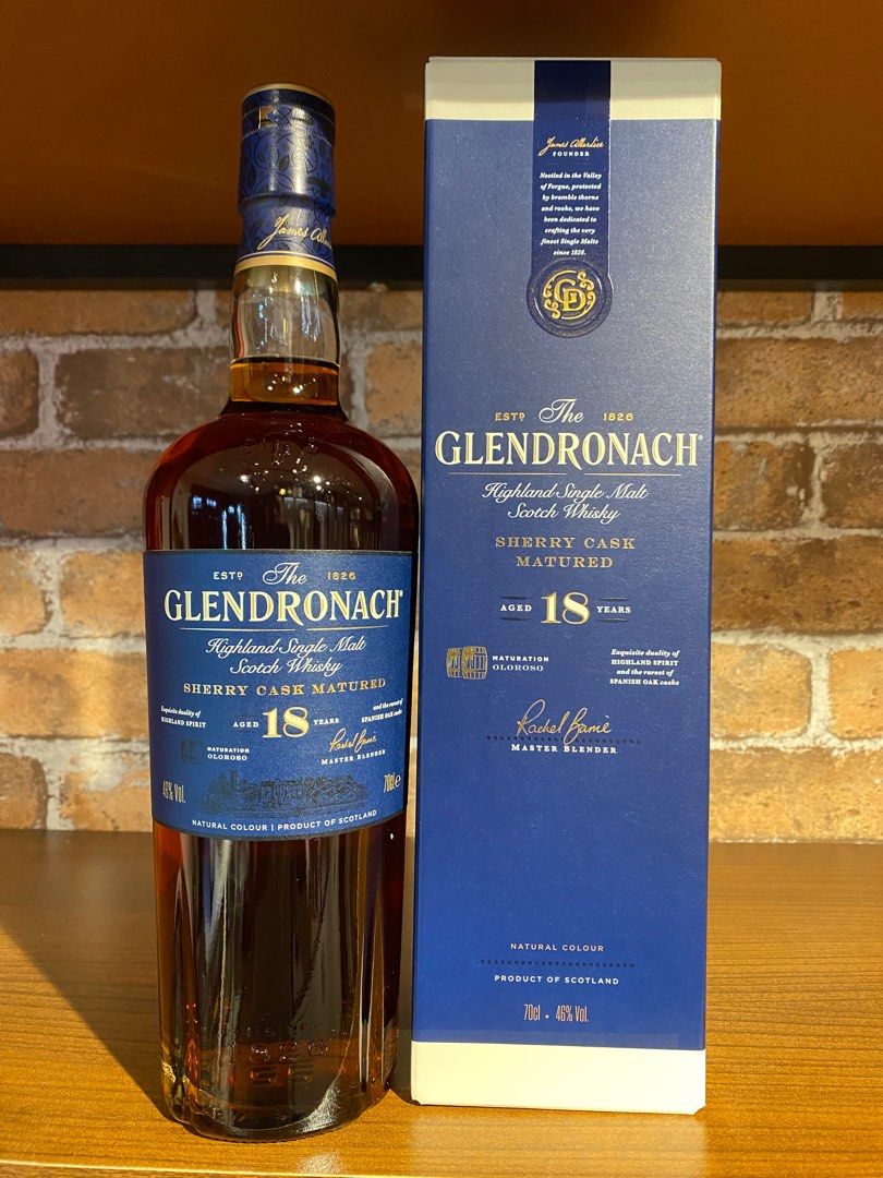 Glendronach 18 Year Old Sherry Cask Matured Scotch Whisky, Food ...