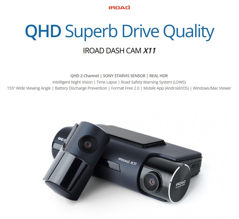 IROAD X11 QHD DASH CAM | INCLUDE 128GB SD CARD | 1 YEAR WARRANTY |, Car ...