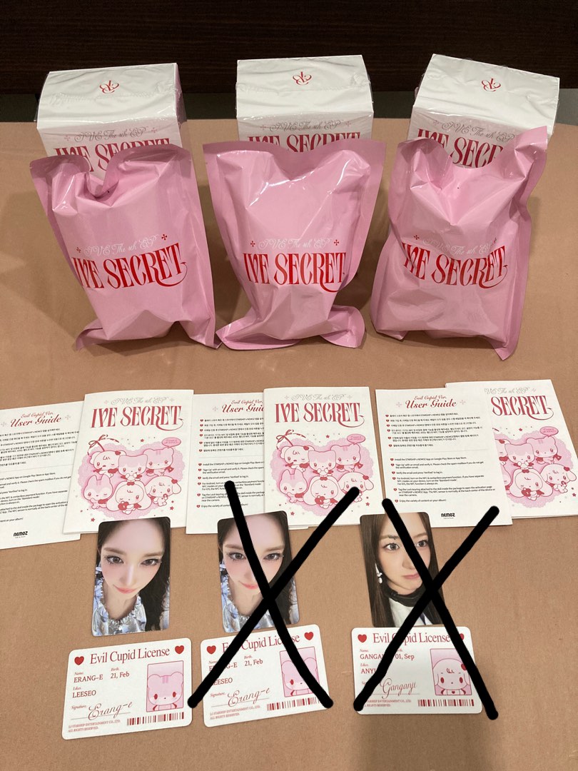 IVE SECRET: EVIL CUPID MINIVE VERSION Blind Box, Hobbies & Toys, Collectibles & Memorabilia, K ...