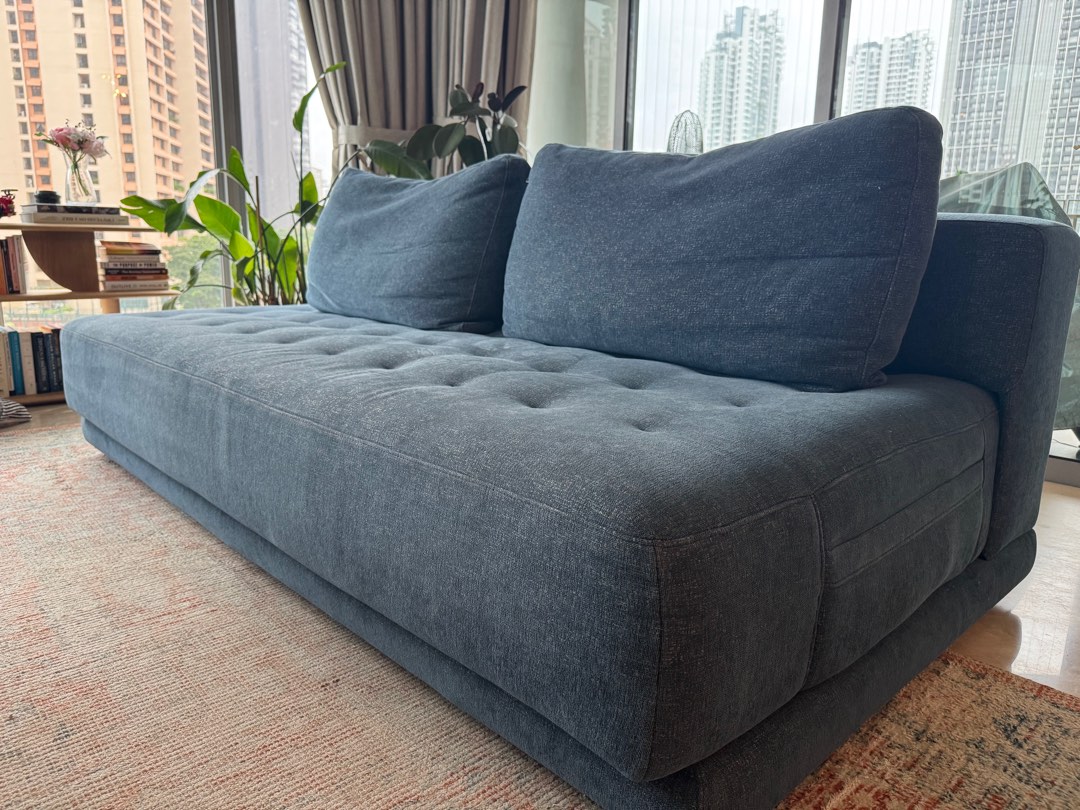 King Living Felix Studio Bed - Blue Sofa Bed, Furniture & Home Living ...