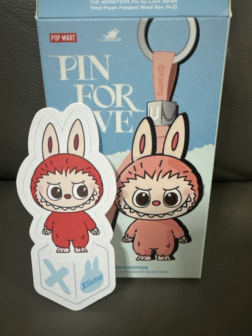 Labubu Pin for Love Letter X, Hobbies & Toys, Toys & Games on Carousell