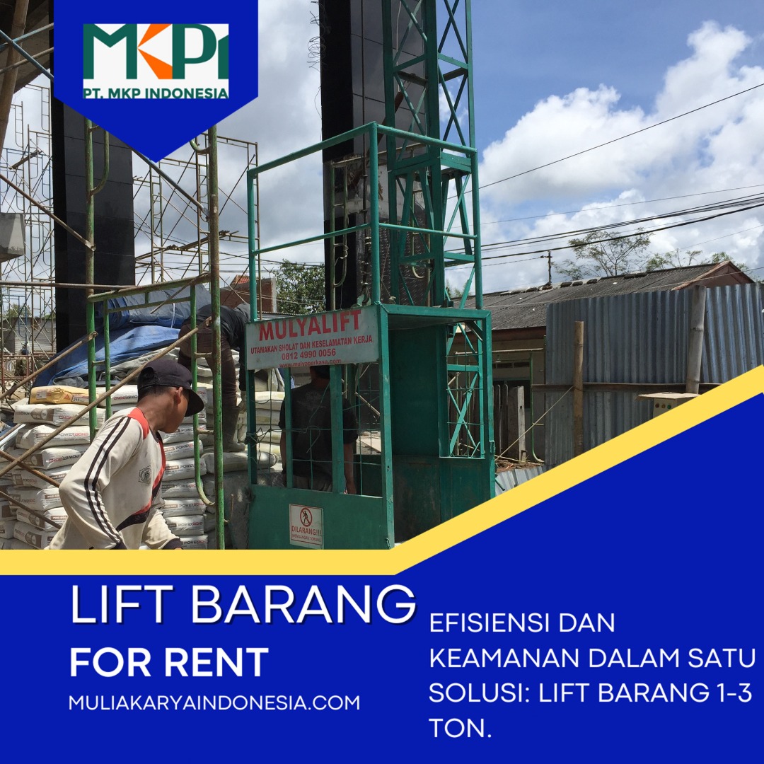 Lift Barang 1 Ton, Lift Barang Crane TASIKMALAYA, Lift Barang Di Proyek ...