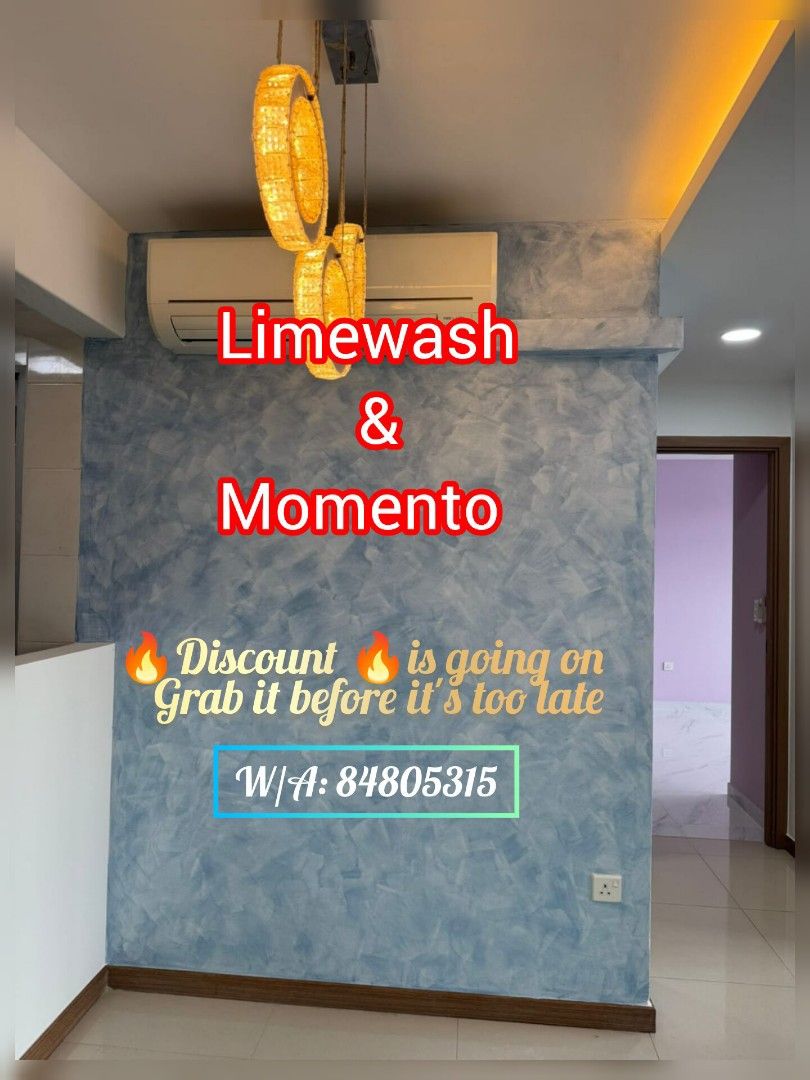 Limewash painting service, texture painting, momento painting, bedroom ...