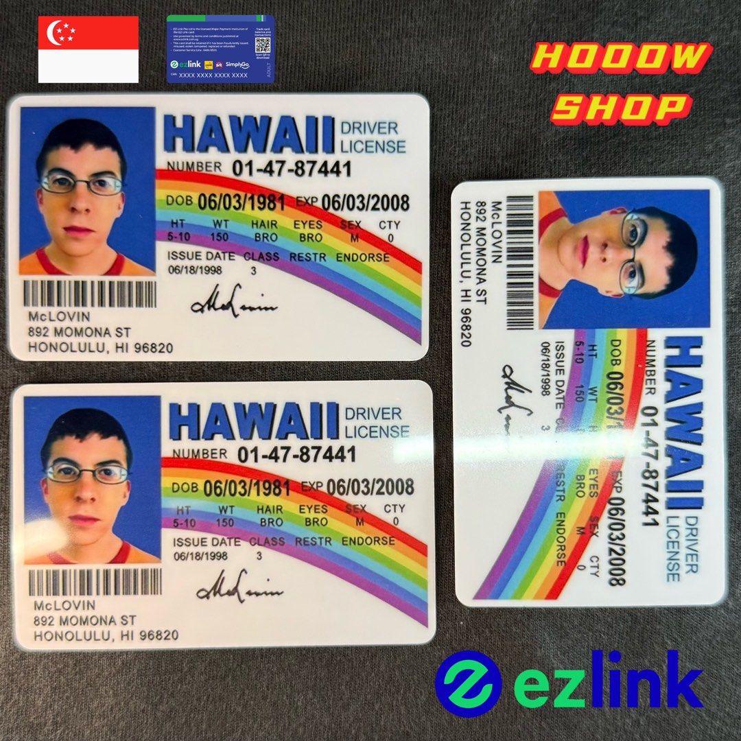 Mc Lovin HAWAII NFC CARD STICKER / MRT NETS CARD / EZLINK CARC CUSTOMISE, Hobbies & Toys, Art ...
