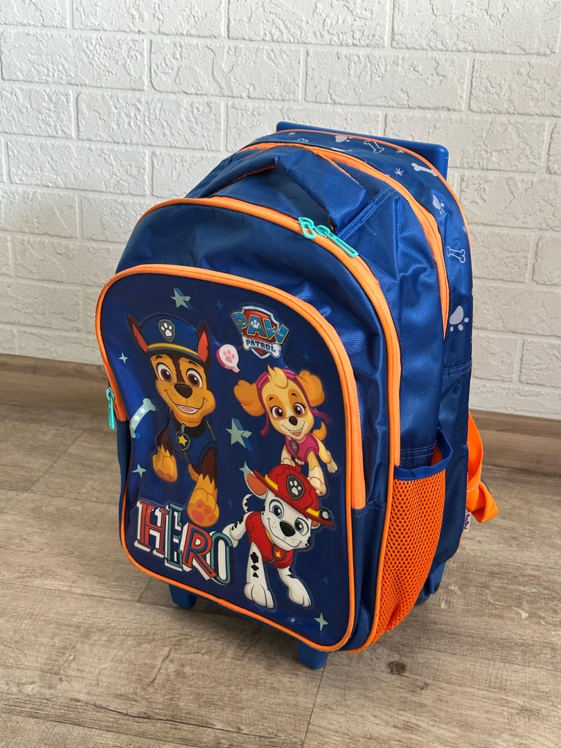 Paw Patrol Rolling Backpack, Men's Fashion, Bags, Backpacks on Carousell