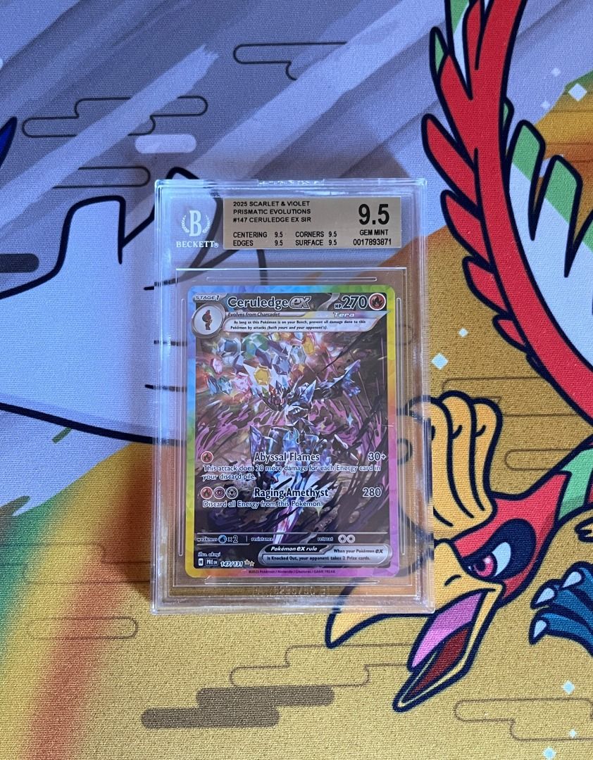Pokémon TCG - Ceruledge EX SIR Beckett 9.5, Hobbies & Toys, Toys ...