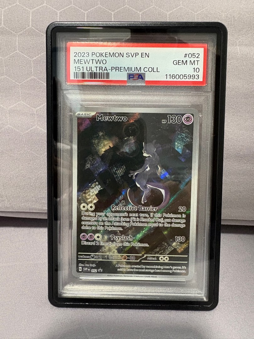 PSA 10 Mewtwo #52 Pokemon Black Star Promo 151 UPC Ultra Premium ...