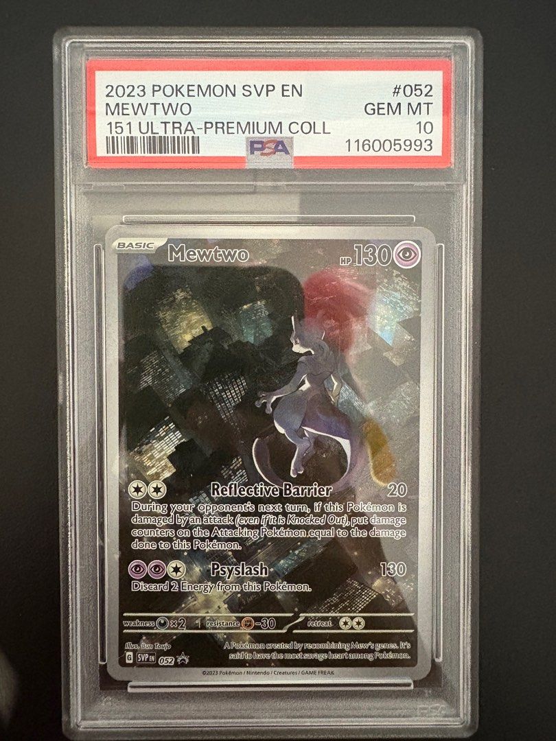 PSA 10 Mewtwo #52 Pokemon Black Star Promo 151 UPC Ultra Premium ...