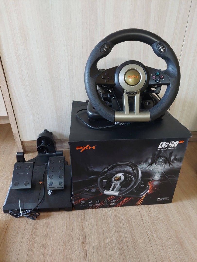 PXN V3II Racing Wheel Set, Video Gaming, Gaming Accessories ...