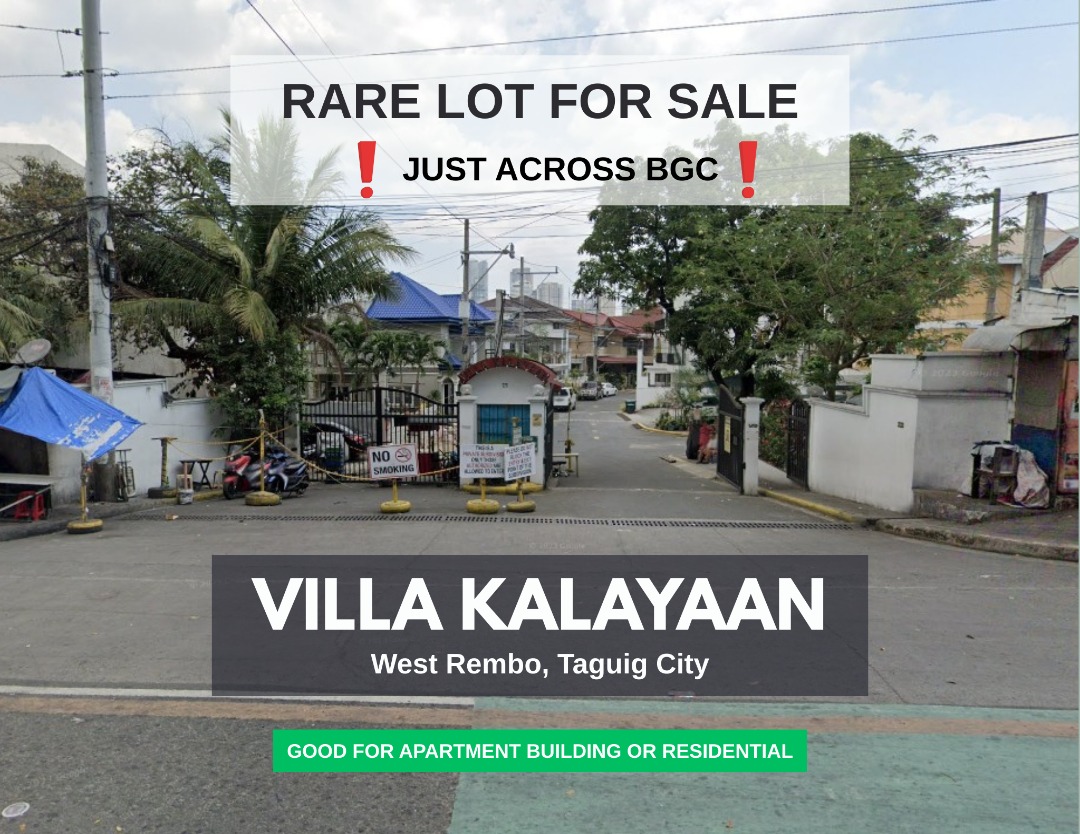 Rare Lot in Villa Kalayaan For Sale with structure Located in Taguig ...
