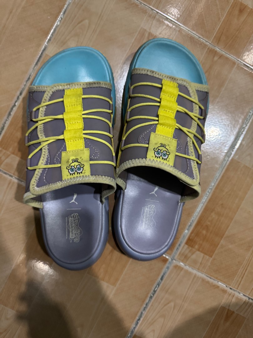 SpongeBob SquarePants x Puma RS Slides, Men's Fashion, Footwear ...