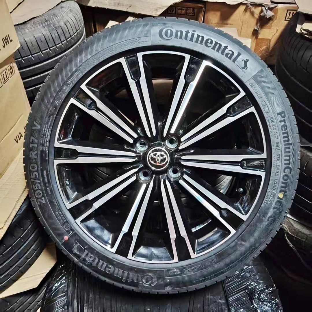 SPORT Rim TOYOTA ORI 17" TYRE CONTI 99% (2025) VIOS YARIS MYVI CITY ...