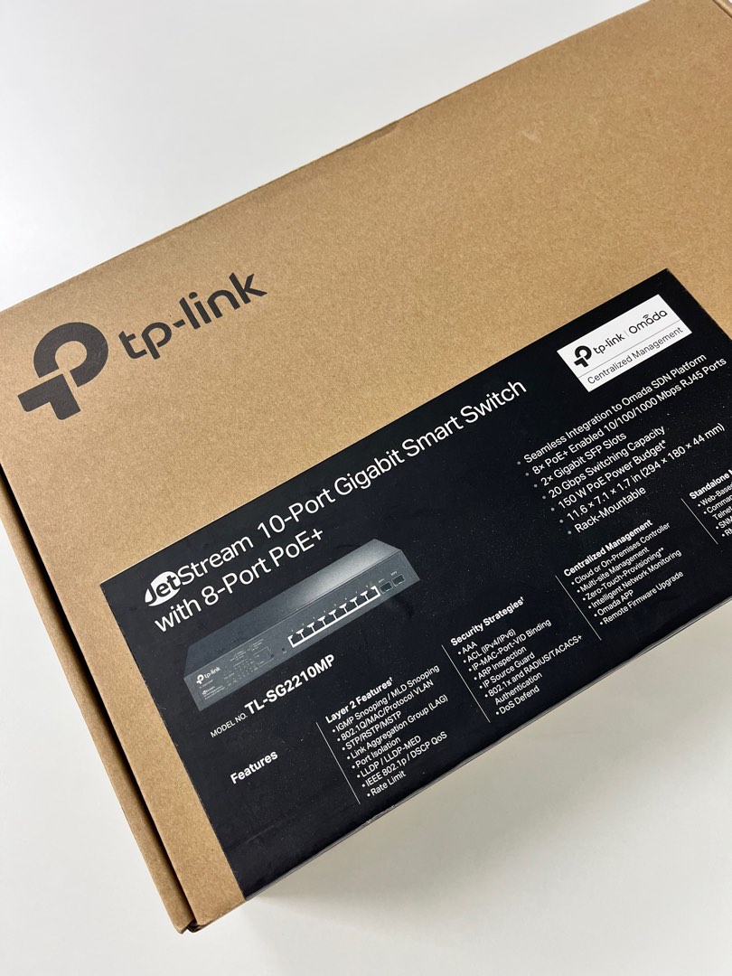 TP-Link JetStream 10-Port Gigabit Smart Switch with 8 port POE, Computers & Tech, Parts ...