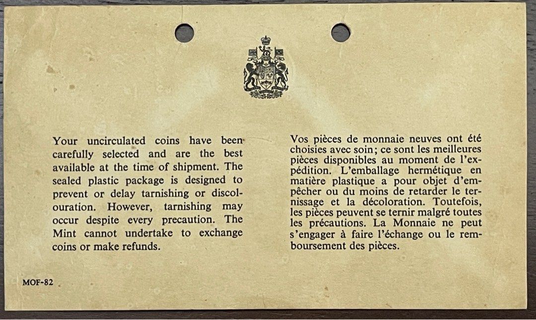1964 Canadian Proof like Coin Set with Envelope, Hobbies & Toys ...