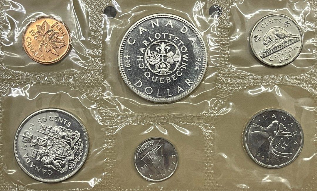 1964 Canadian Proof like Coin Set with Envelope, Hobbies & Toys ...