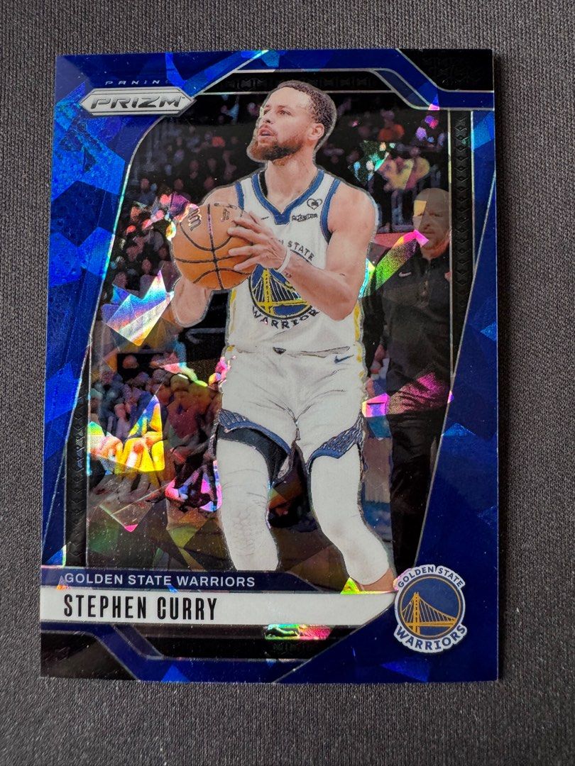 2024-25 Panini Prizm Stephen Curry Blue Ice 114/125, Hobbies & Toys ...