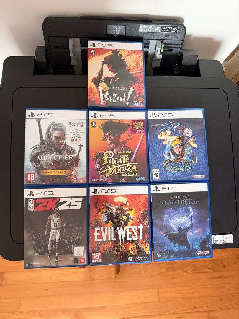 ($32 each) PS5 game Ishin / The Witcher 3 / Pirate yakuza / Naruto ...