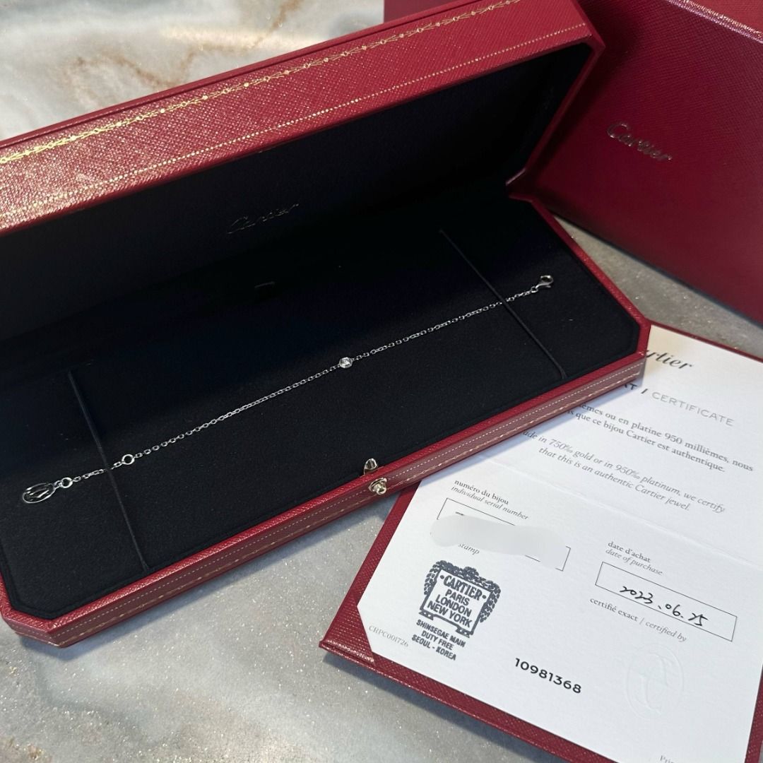 💯 Authentic Cartier D Armour Bracelet. Small Model White Gold. With ...