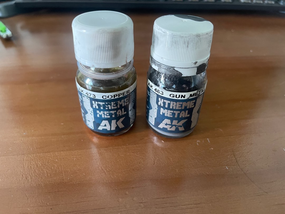Ak interactive gun metal & copper paints, Hobbies & Toys, Stationery ...