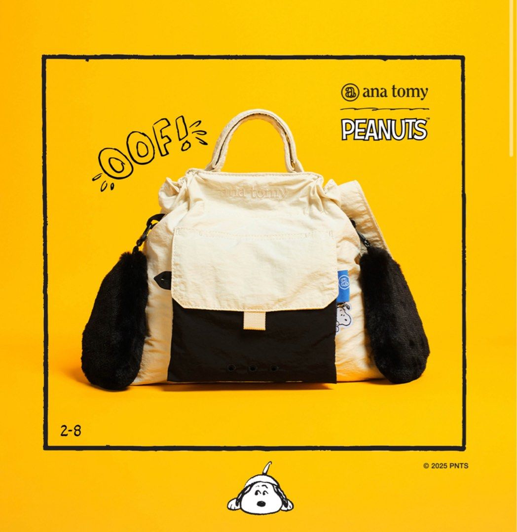 ANA TOMY x PEANUTS Snoopy City Bag (2025 Edition), Women's Fashion ...