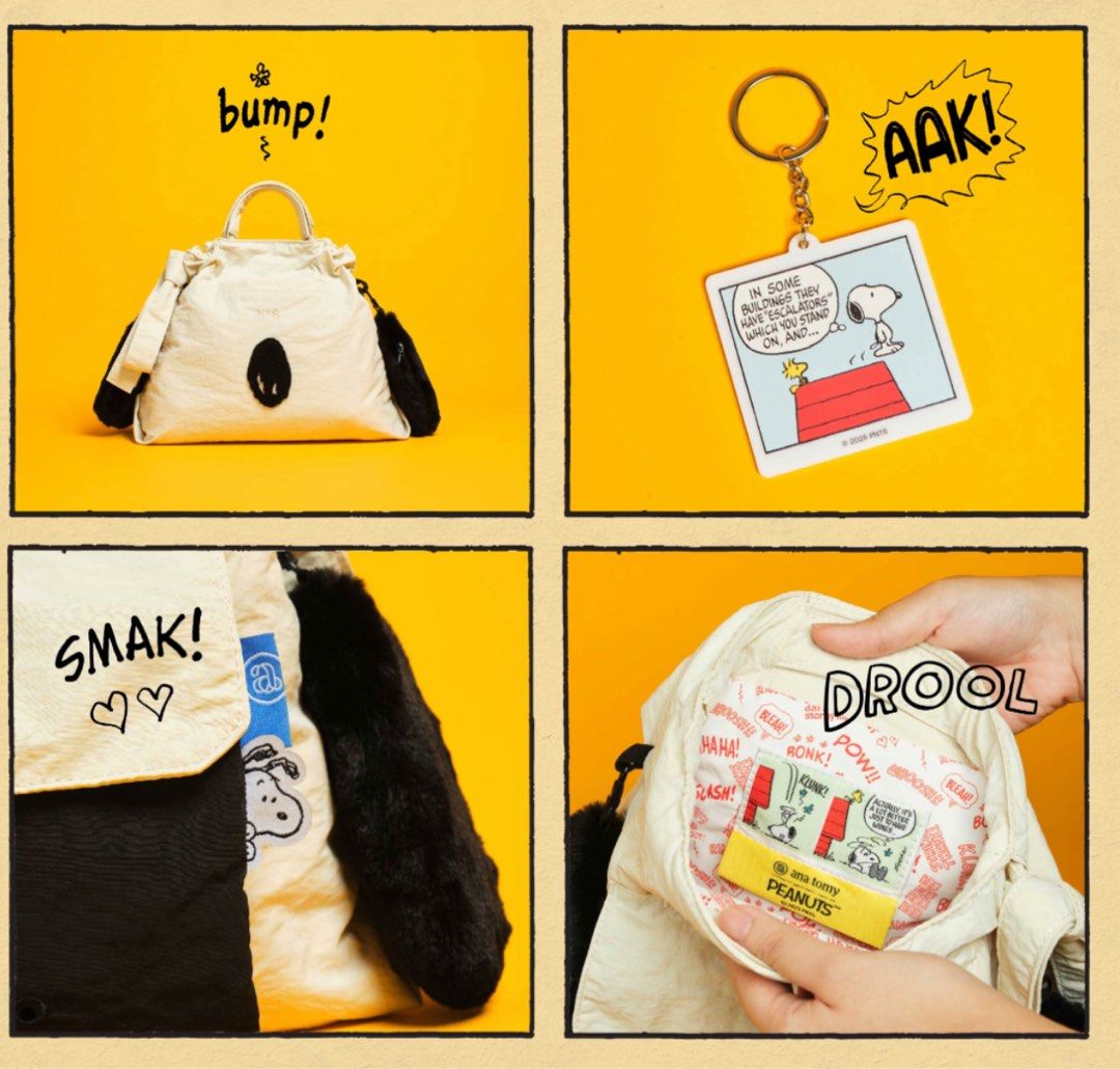 ANA TOMY x PEANUTS Snoopy City Bag (2025 Edition), Women's Fashion ...
