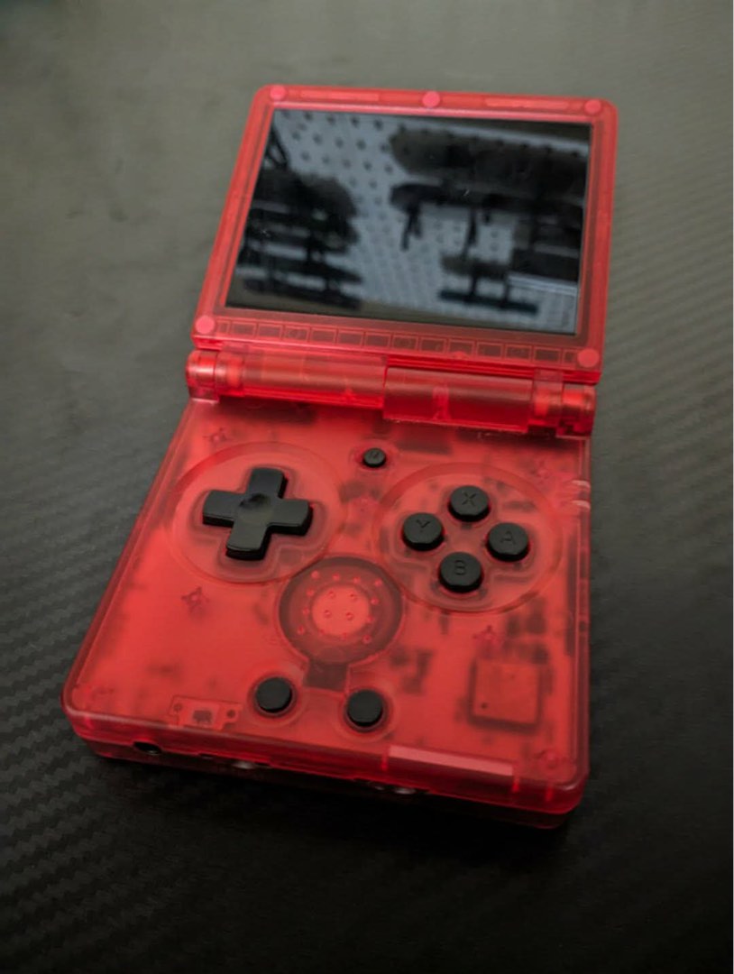 Anbernic RG35XXSP | Transparent Red, Video Gaming, Video Game Consoles ...