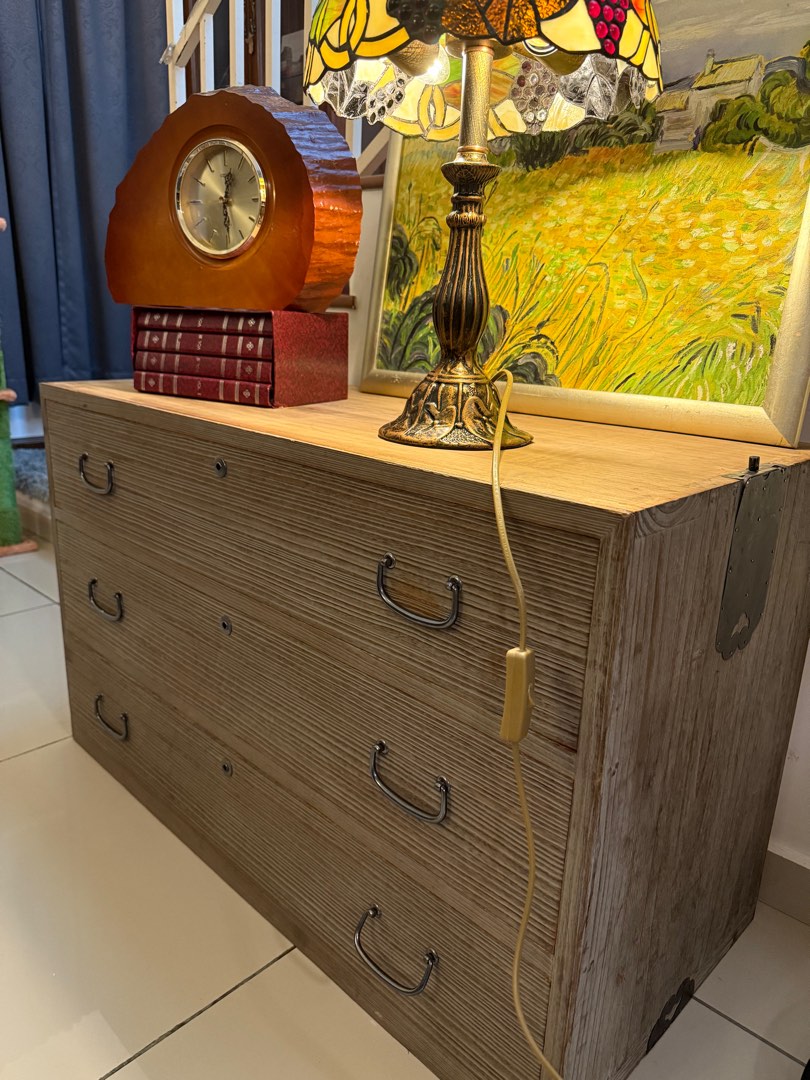 Antique Wooden Treasure Boc Chest of Drawers, Furniture & Home Living ...