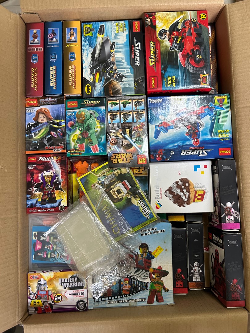 Assorted Building Block Sets - Super Heroes, Star Wars, etc., Hobbies ...