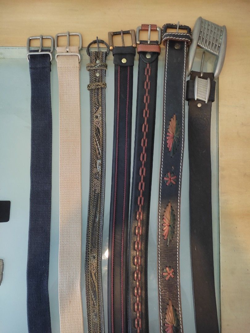 Assorted Leather Belts - Various Styles, Men's Fashion, Watches ...