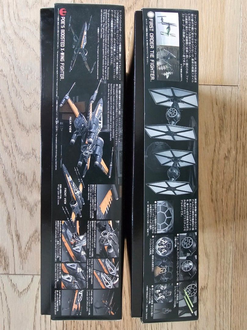 Bandai Star Wars Model Kit - First Order TIE Fighter & Poe's X-Wing ...