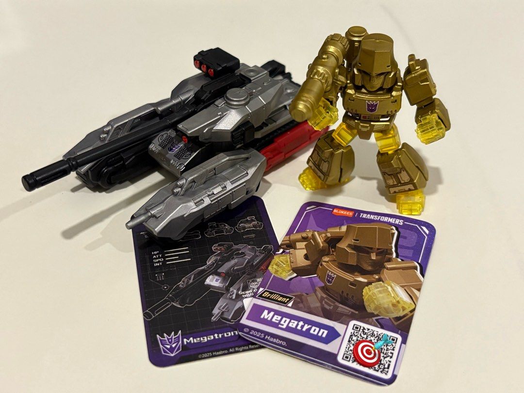 Blokees Transformers Megatron Tank and Action Figure Gold, Hobbies ...
