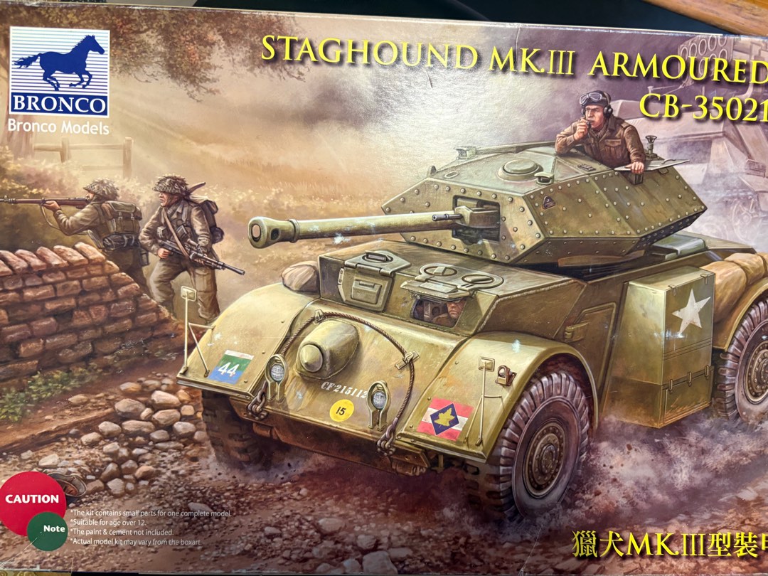 Bronco Models Staghound mk.iii Armoured Car Model Kit, Hobbies & Toys ...