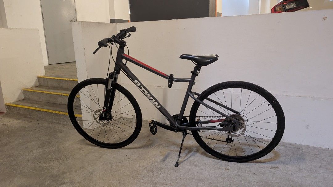 BTWIN Riverside 500 Hybrid Bike - Medium size, Sports Equipment, Bicycles & Parts, Bicycles on ...