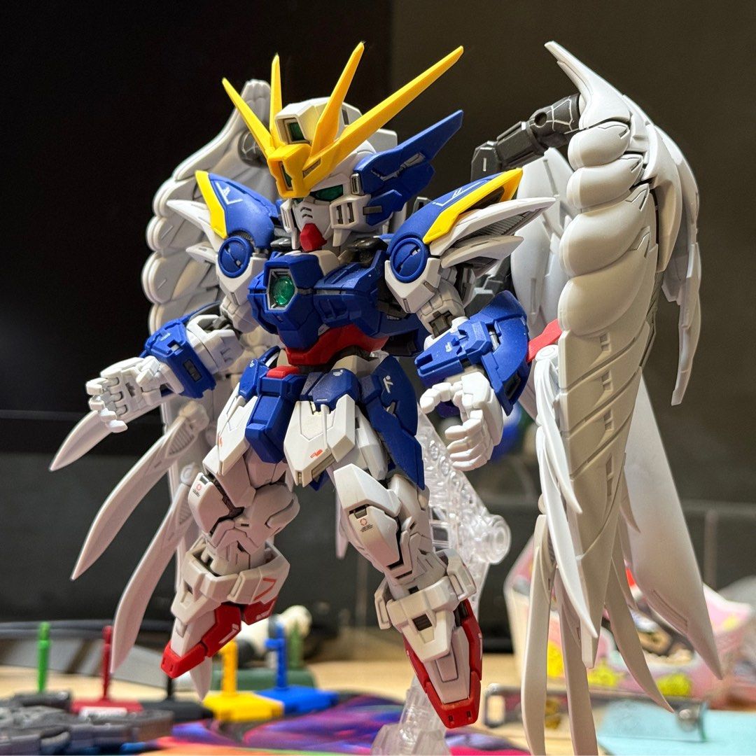 BUILT MGSD Wing Gundam Zero Custom EW, Hobbies & Toys, Toys & Games on ...