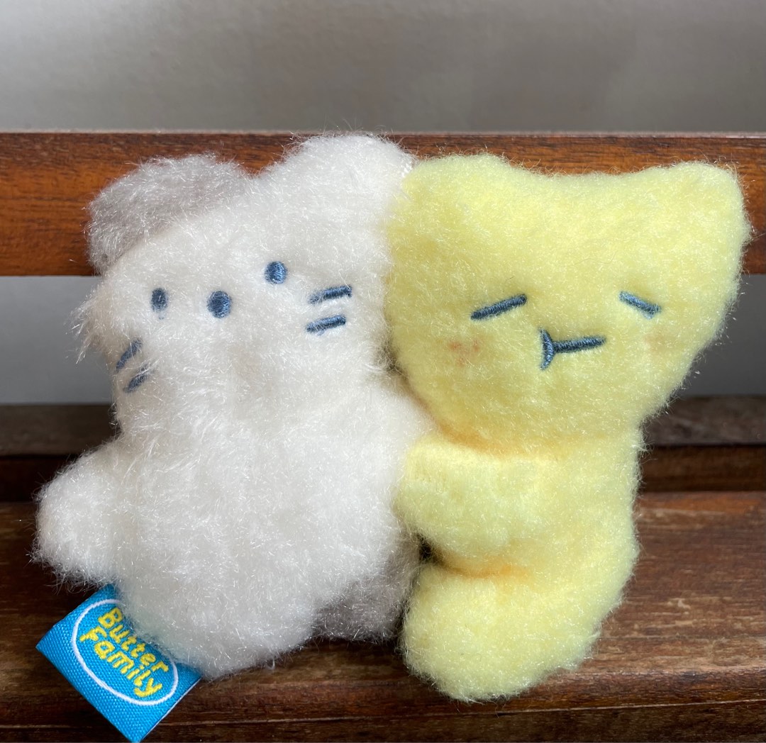 butter family milk cat and butter soft toy plush keychain, Hobbies ...
