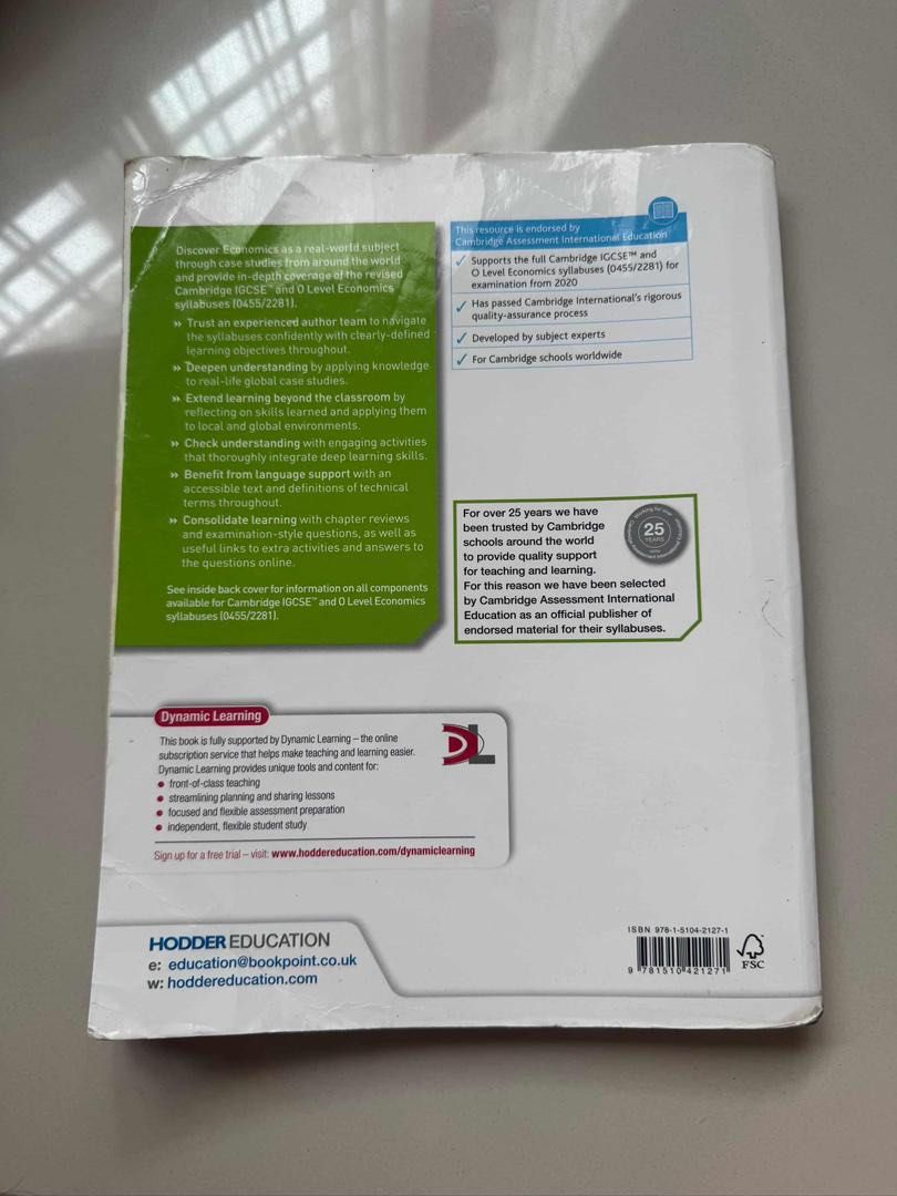 Cambridge IGCSE and O Level Economics Textbook, Hobbies & Toys, Books ...